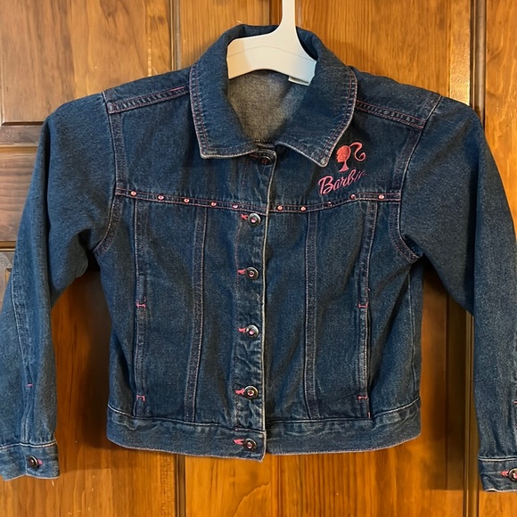 Barbie | Jackets & Coats | Barbie Rhinestone Girls Dr Im Jacket 78 ...